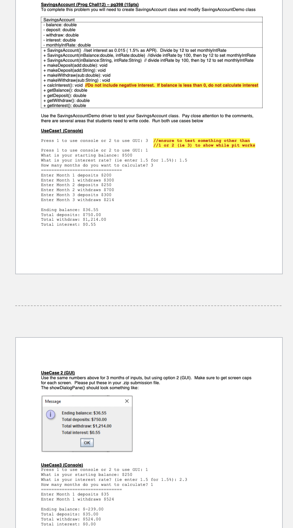 Solved we were given this base outline. Im still | Chegg.com