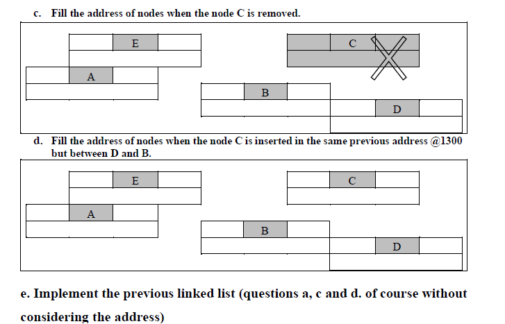 Solved Exercise 1 : Let a list composed by a set of | Chegg.com