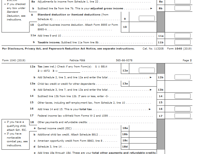 I need help filling out 1040, schedule 1, schedule d, | Chegg.com