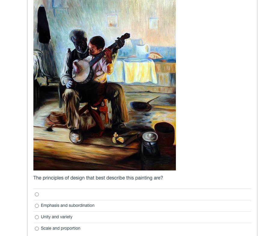 The principles of design that best describe this | Chegg.com