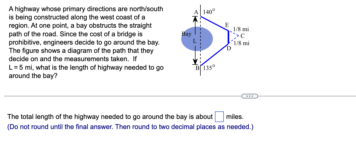 Solved A highway whose primary directions are north/south is | Chegg.com