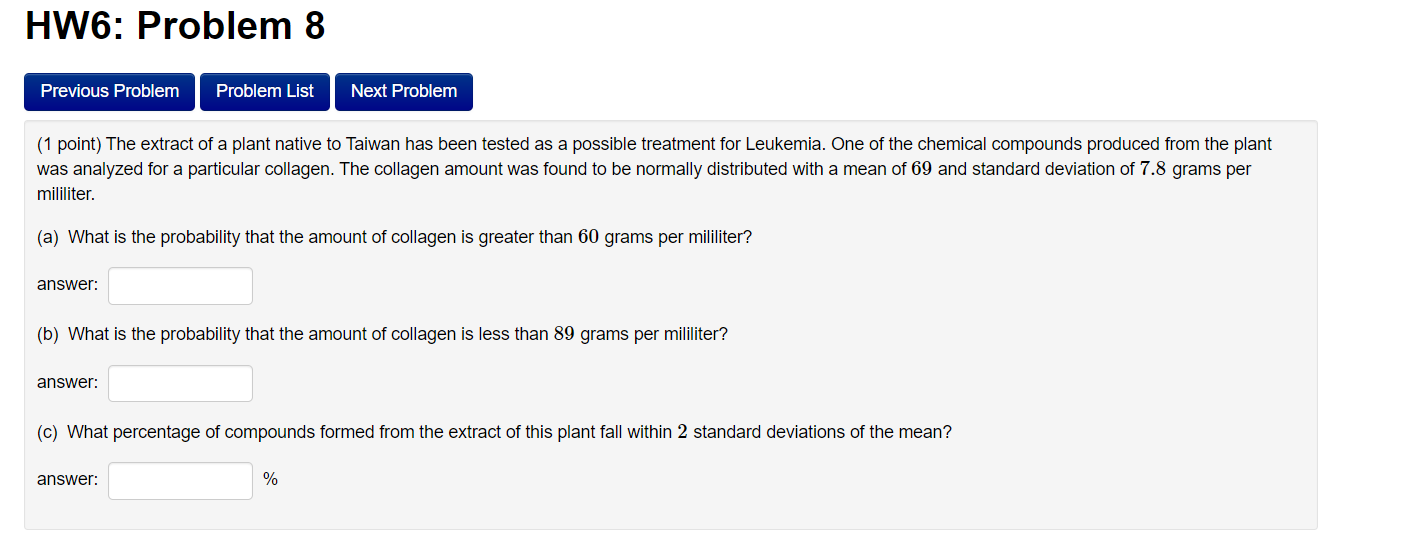 Solved HW6: Problem 8 Previous Problem Problem List Next | Chegg.com