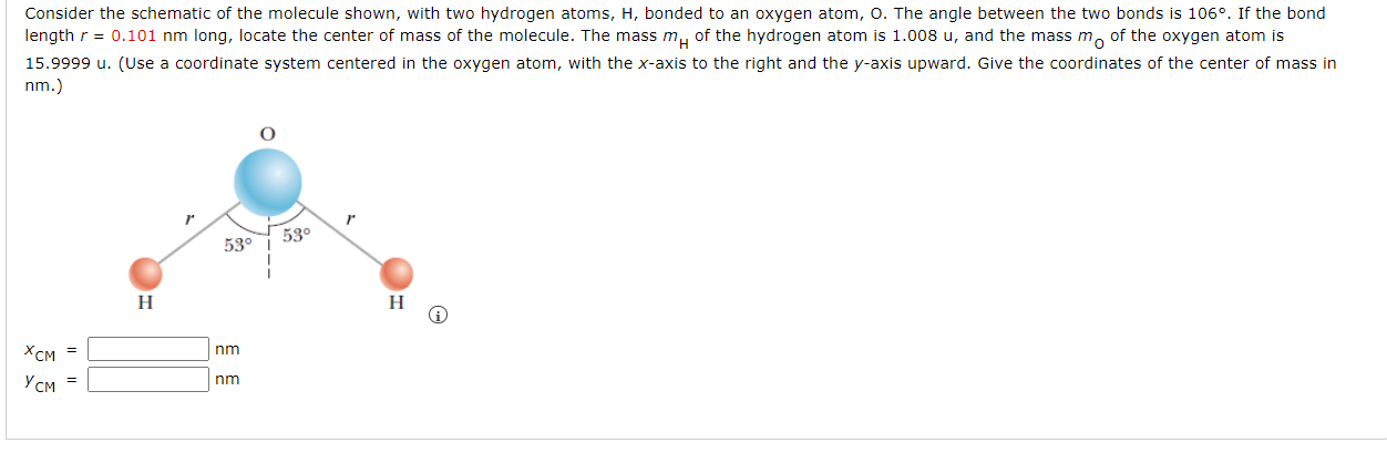 Solved Consider the schematic of the molecule shown, with | Chegg.com
