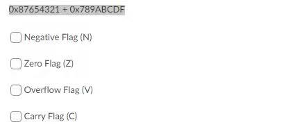 Solved Select all flags that are set after the following | Chegg.com