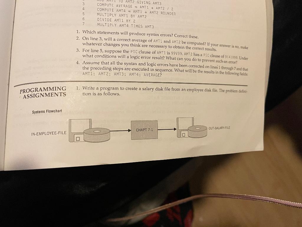 COBOL PROGRAMMING Programming Assignment #1 | Chegg.com