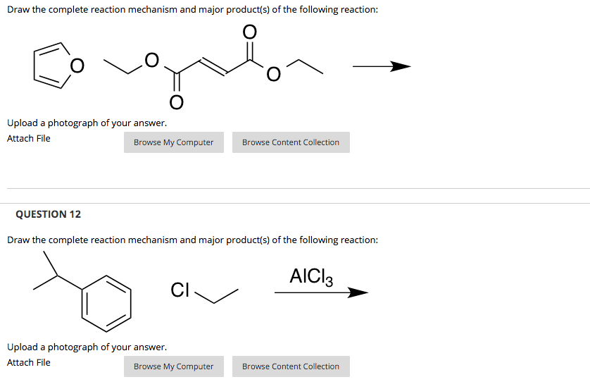 Solved Draw the complete reaction mechanism and major | Chegg.com