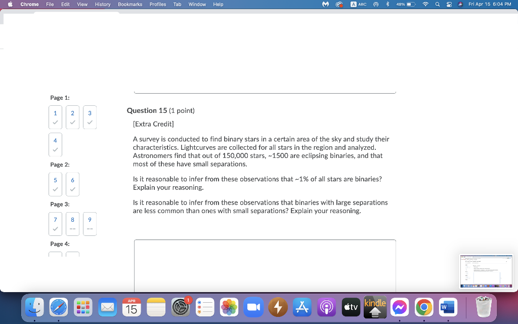 Solved Chrome File Edit View History Bookmarks Profiles Tab | Chegg.com