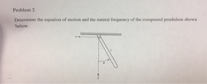 Solved Determine the equation of motion and the natural | Chegg.com
