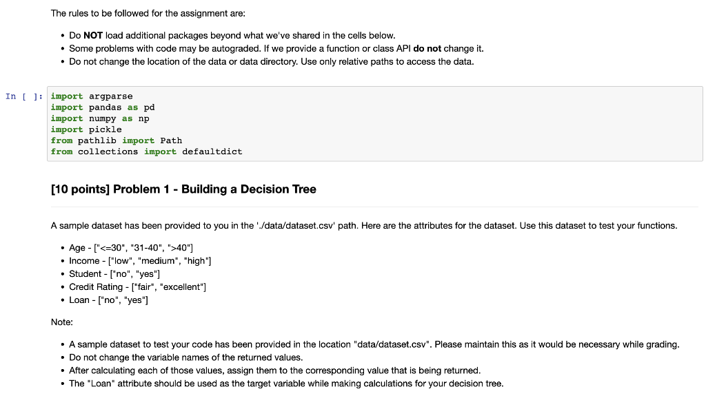 Solved The rules to be followed for the assignment are: - Do | Chegg.com