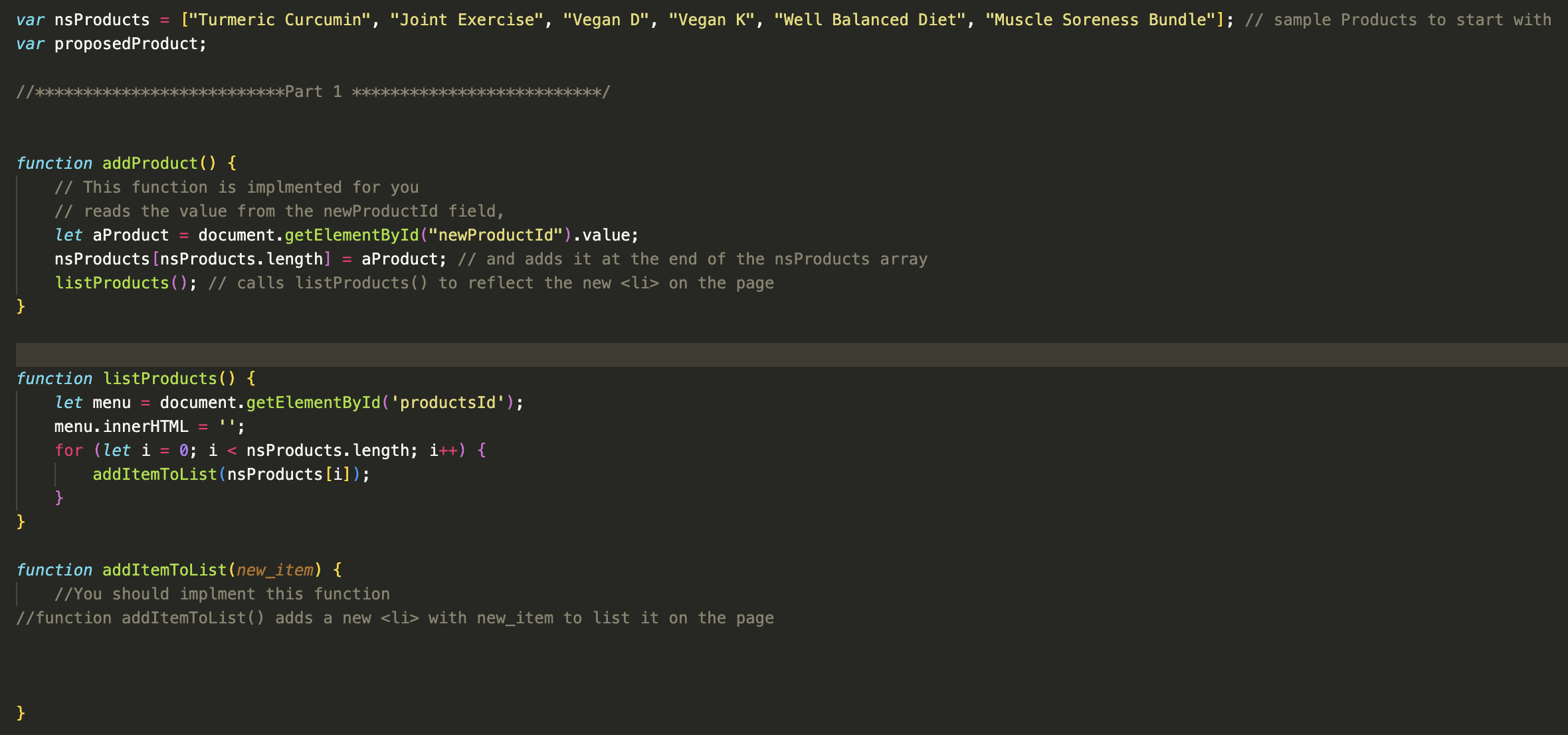Solved what should be the code for the function | Chegg.com