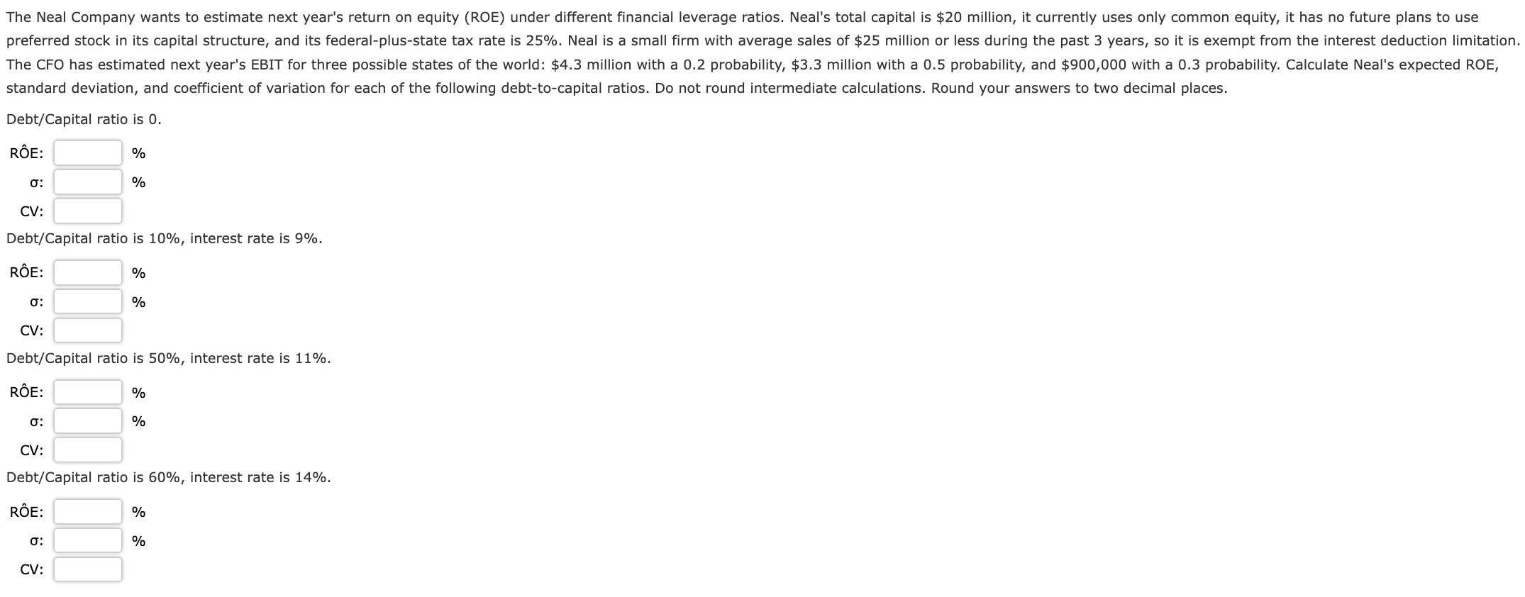 Solved Standard Deviation And Coefficient Of Variation For