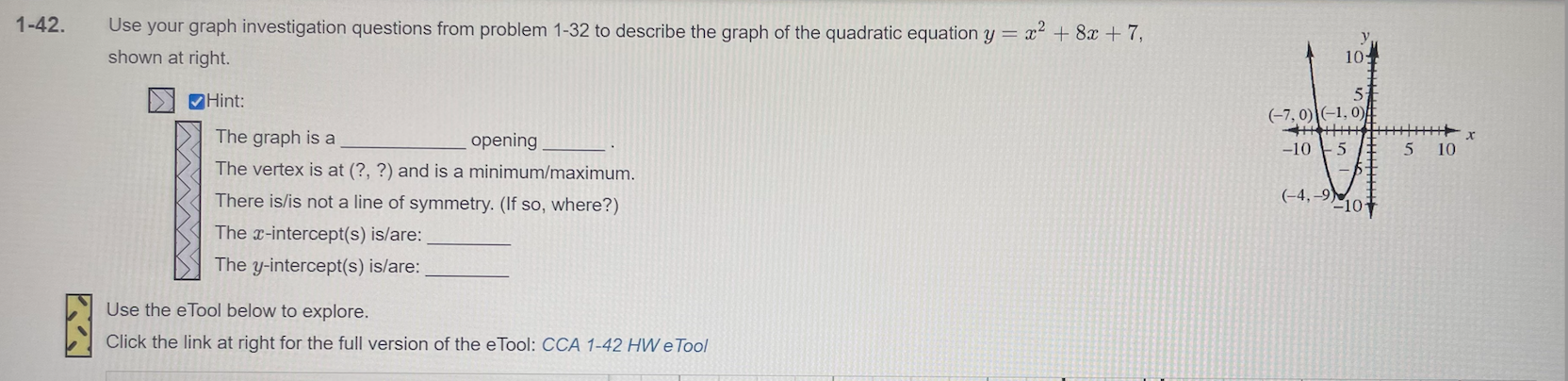 Fill out the question (hint portion) and answer the | Chegg.com