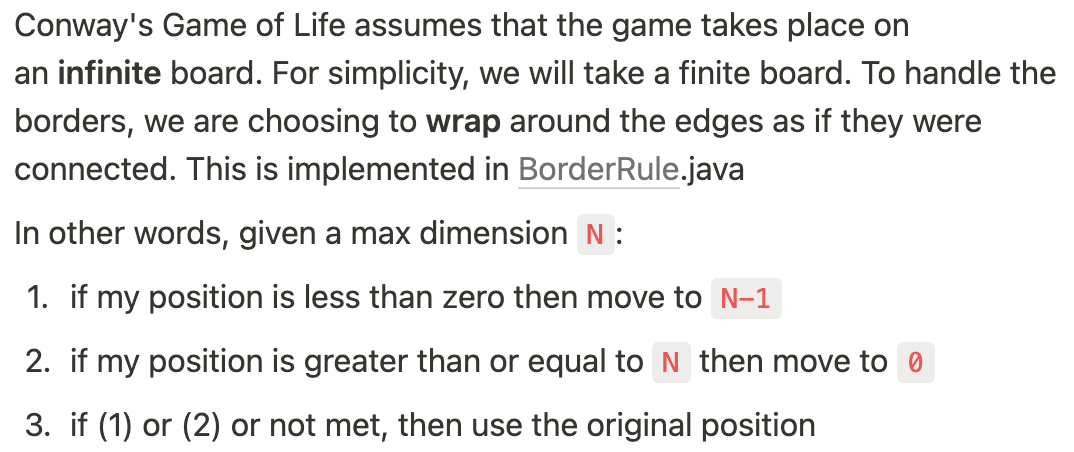Solved Need help coding the BorderRules.java file for a Game | Chegg.com