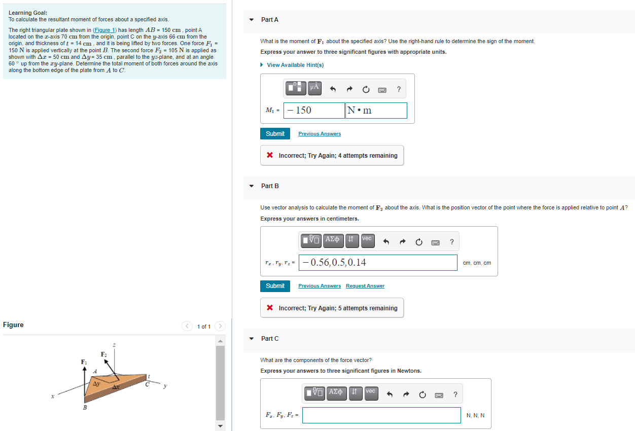 Solved Part A Learning Goal: To calculate the resultant | Chegg.com