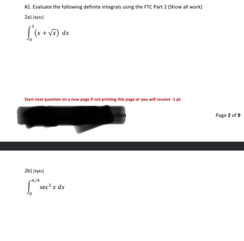 Solved \#1. Use Part I of the Fundamental Theorem to find | Chegg.com