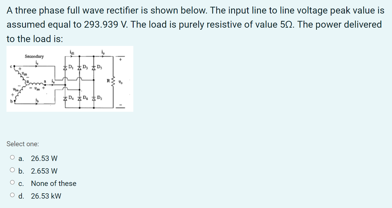 Solved A single phase Half-wave converter with thyristor | Chegg.com