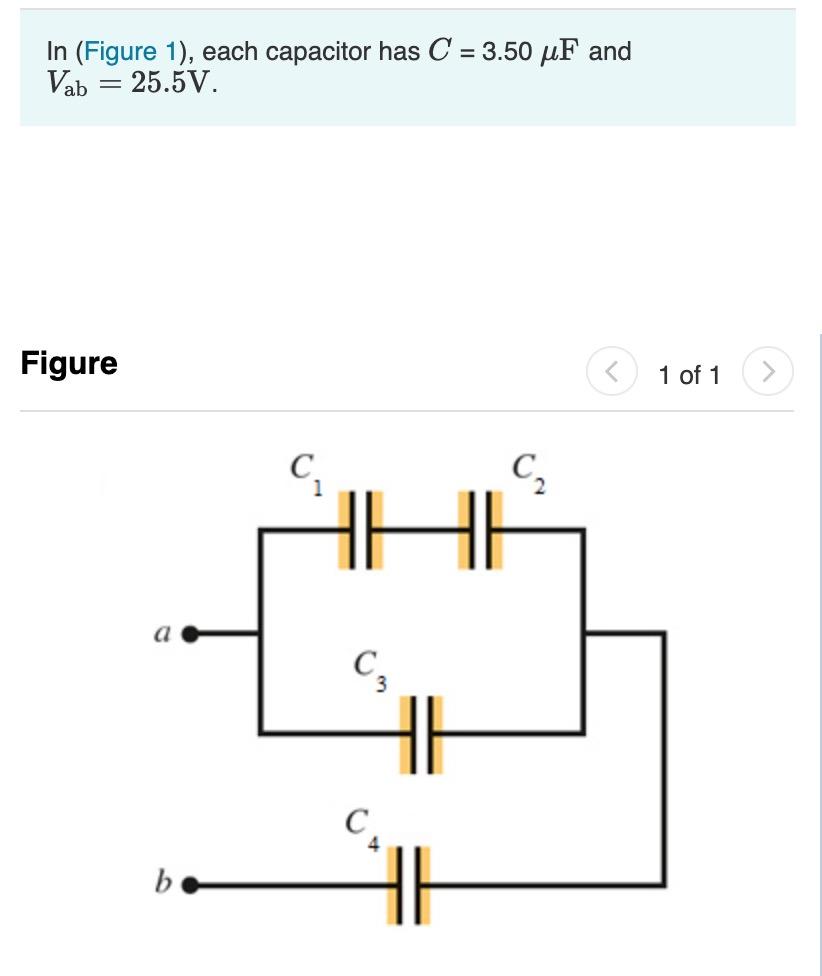Solved Calculate the charge on C1, C2, C3 and C4. Express | Chegg.com