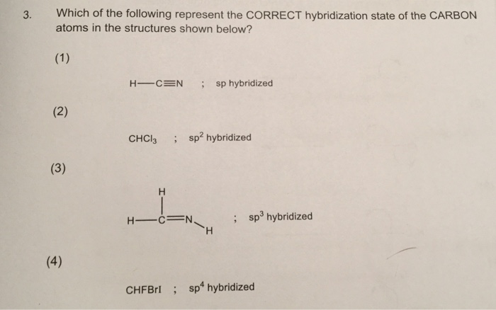 Solved 3. Which of the following represent the CORRECT | Chegg.com