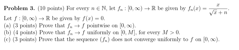 Solved Problem 3. (10 points) For every \\( n \\in | Chegg.com