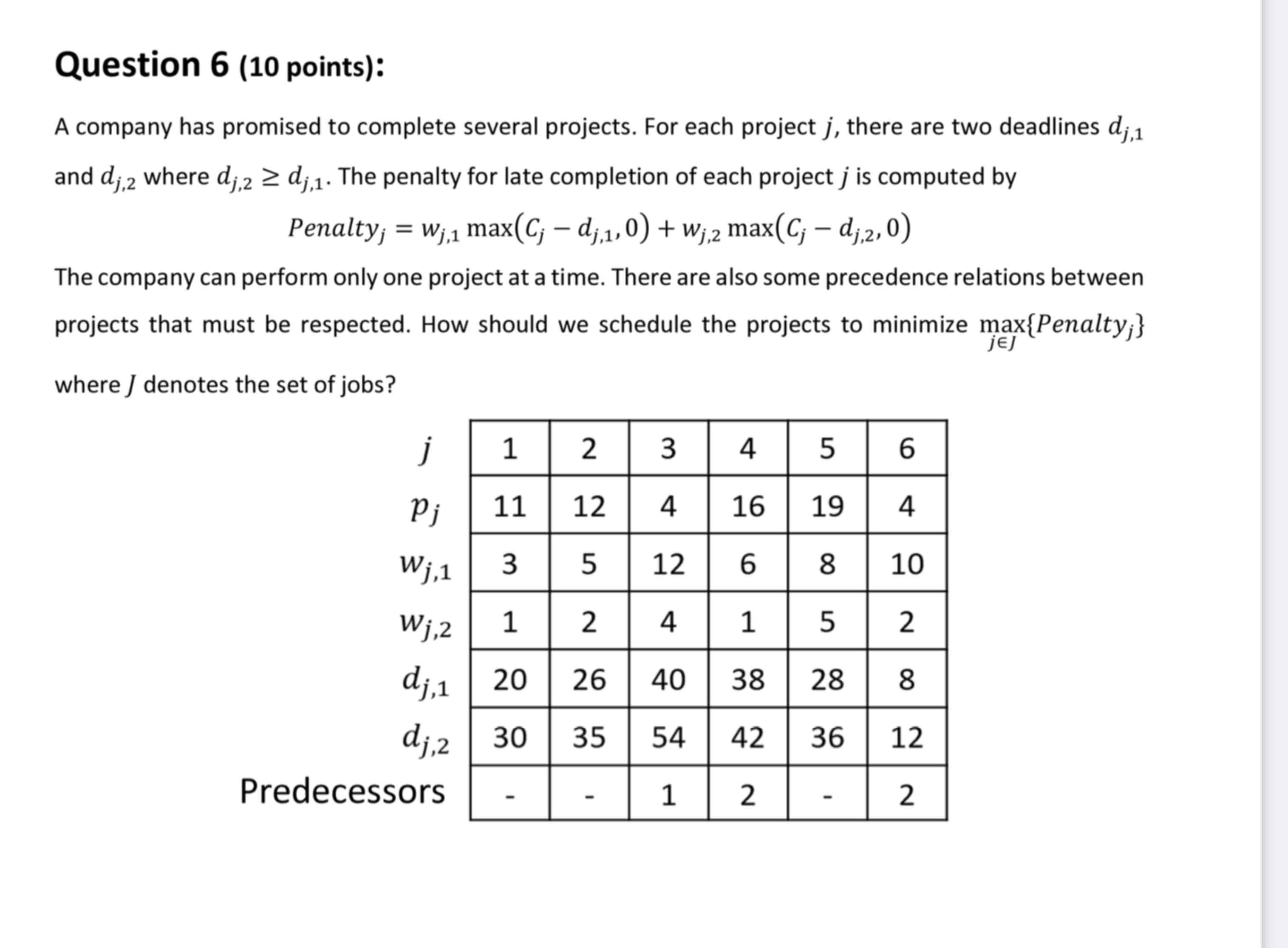 Solved Question 6 (10 ﻿points):A company has promised to | Chegg.com