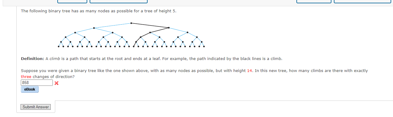 Solved The following binary tree has as many nodes as | Chegg.com