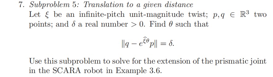Solved Example 3.6. Inverse kinematics of a SCARA | Chegg.com