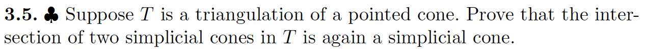 Solved 3.5. of Suppose T is a triangulation of a pointed | Chegg.com