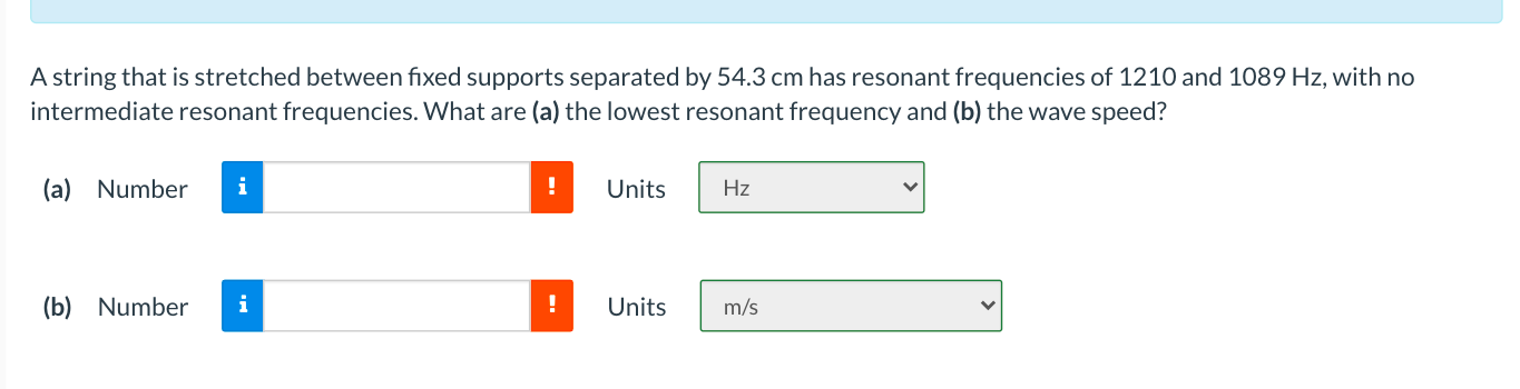 Solved A string that is stretched between fixed supports | Chegg.com