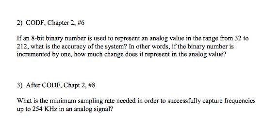 Solved 2 Codf Chapter 2 6 If An 8 Bit Binary Number Is 6209