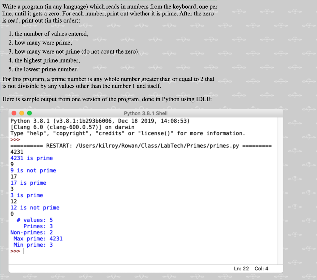 Solved Write a program (in any language) which reads in | Chegg.com
