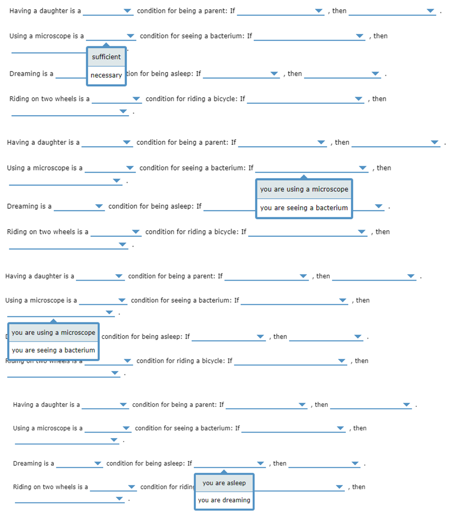 Solved The Antecedent Of A Conditional Statement Expresses A Chegg