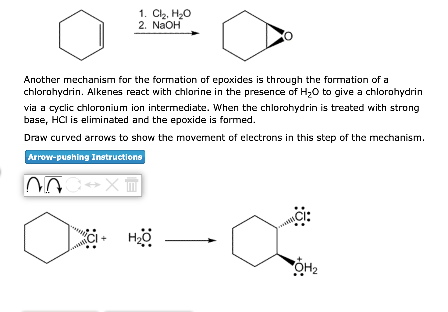 Solved Another mechanism for the formation of epoxides is | Chegg.com