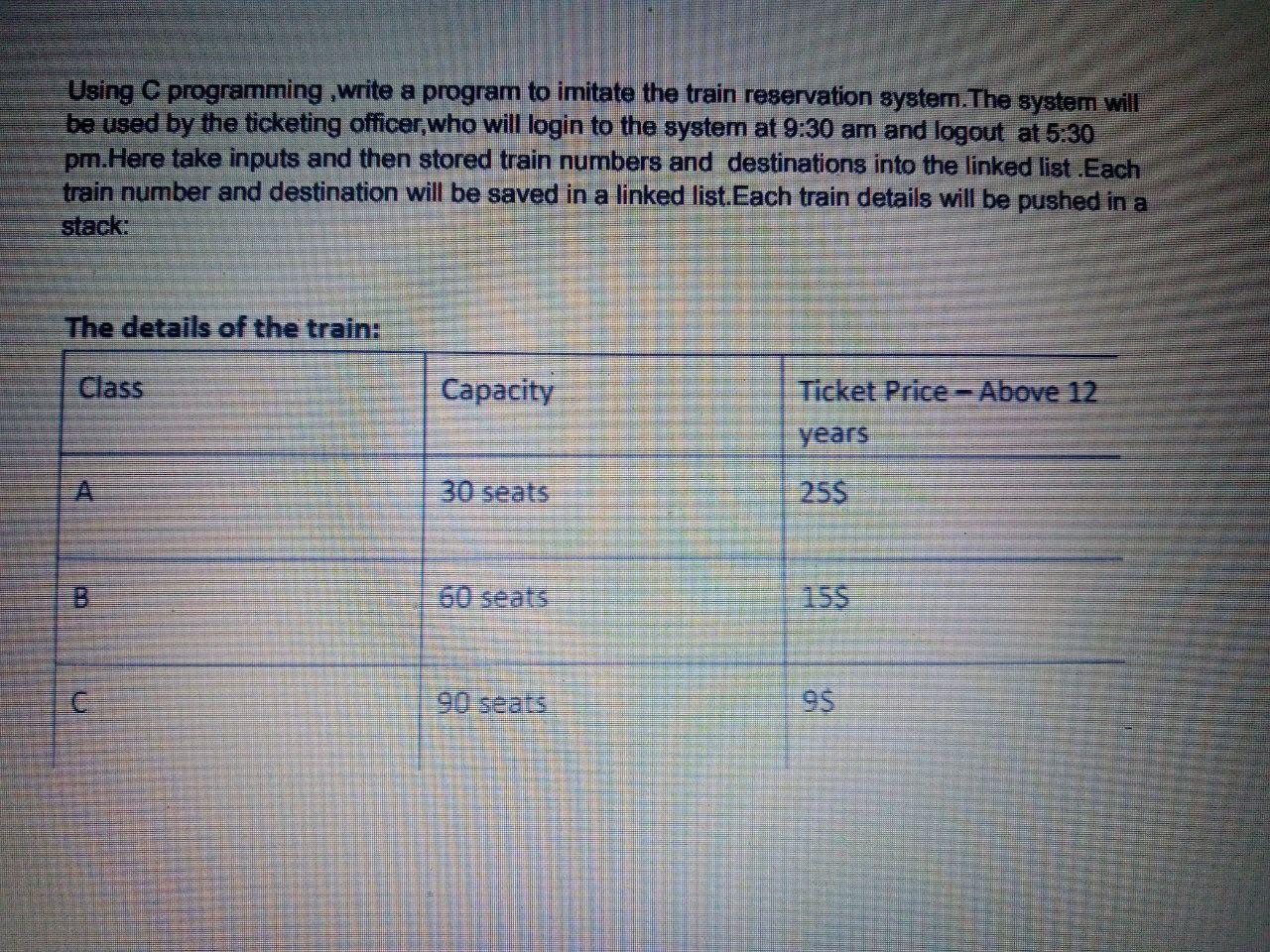 Solved Using C programming ,write a program to imitate the | Chegg.com