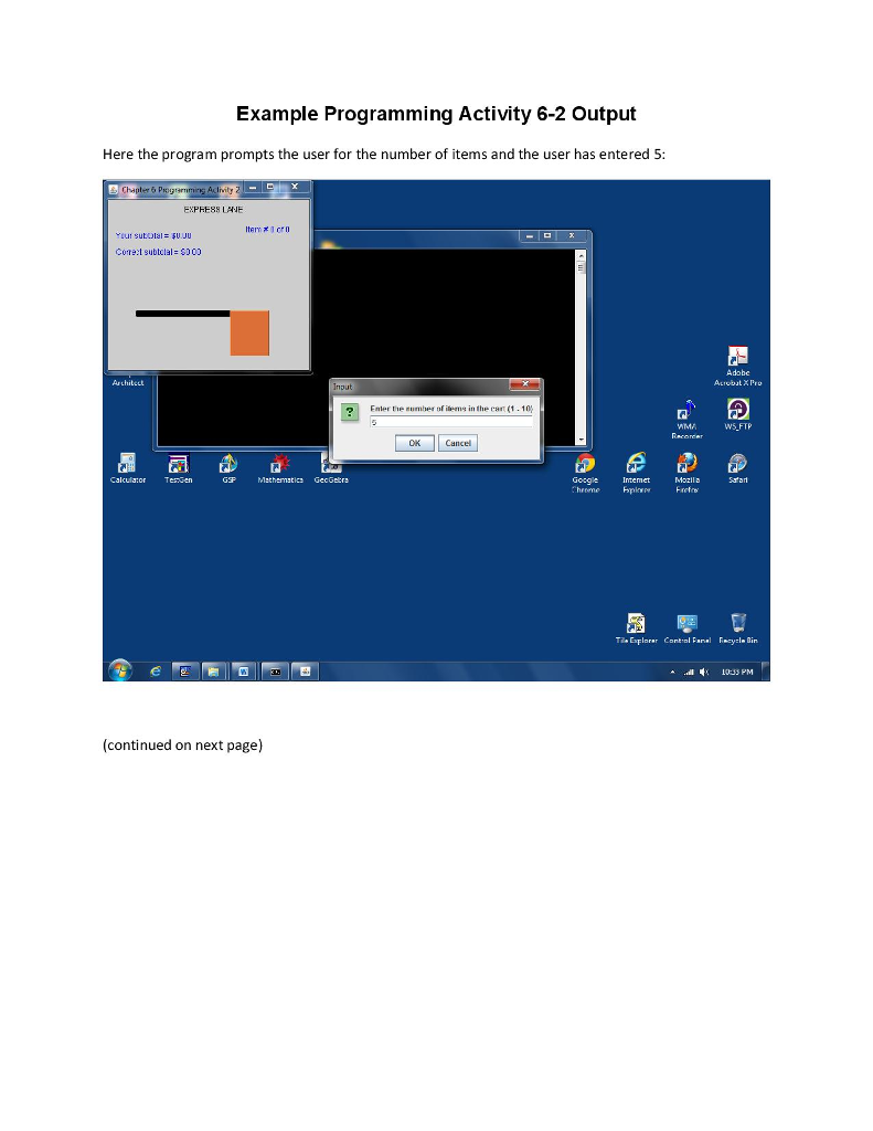 Programming Activity 6-2 Guidance Programming | Chegg.com