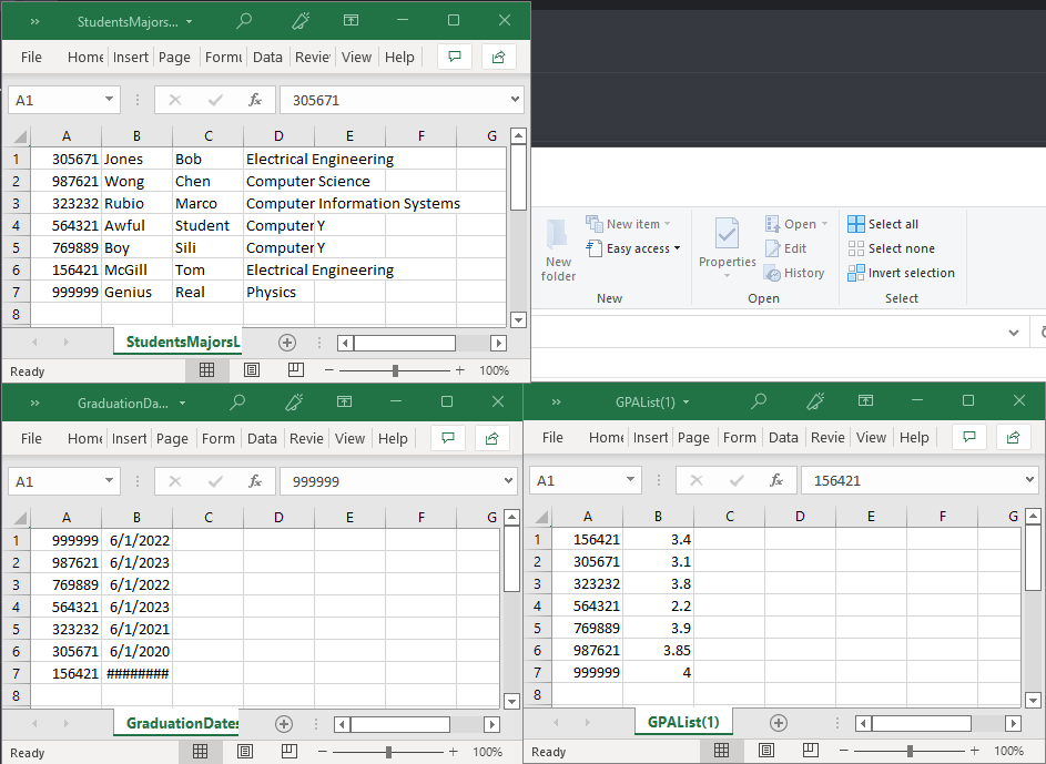 Solved Students Majors... 1 Х File Home Insert Page Form | Chegg.com