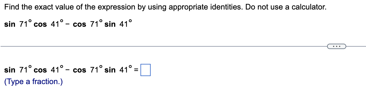 Solved Find the exact value of the expression by using | Chegg.com