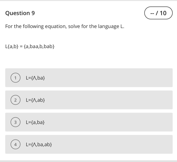Solved Question 9 For the following equation, solve for the | Chegg.com