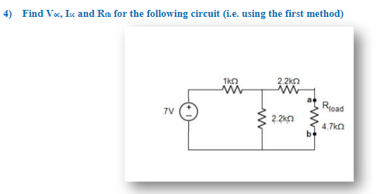 Solved B) Find Rth by using the second method (Dead Network | Chegg.com