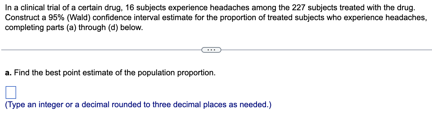 Solved In a randomized double-blind, placebo-controlled | Chegg.com