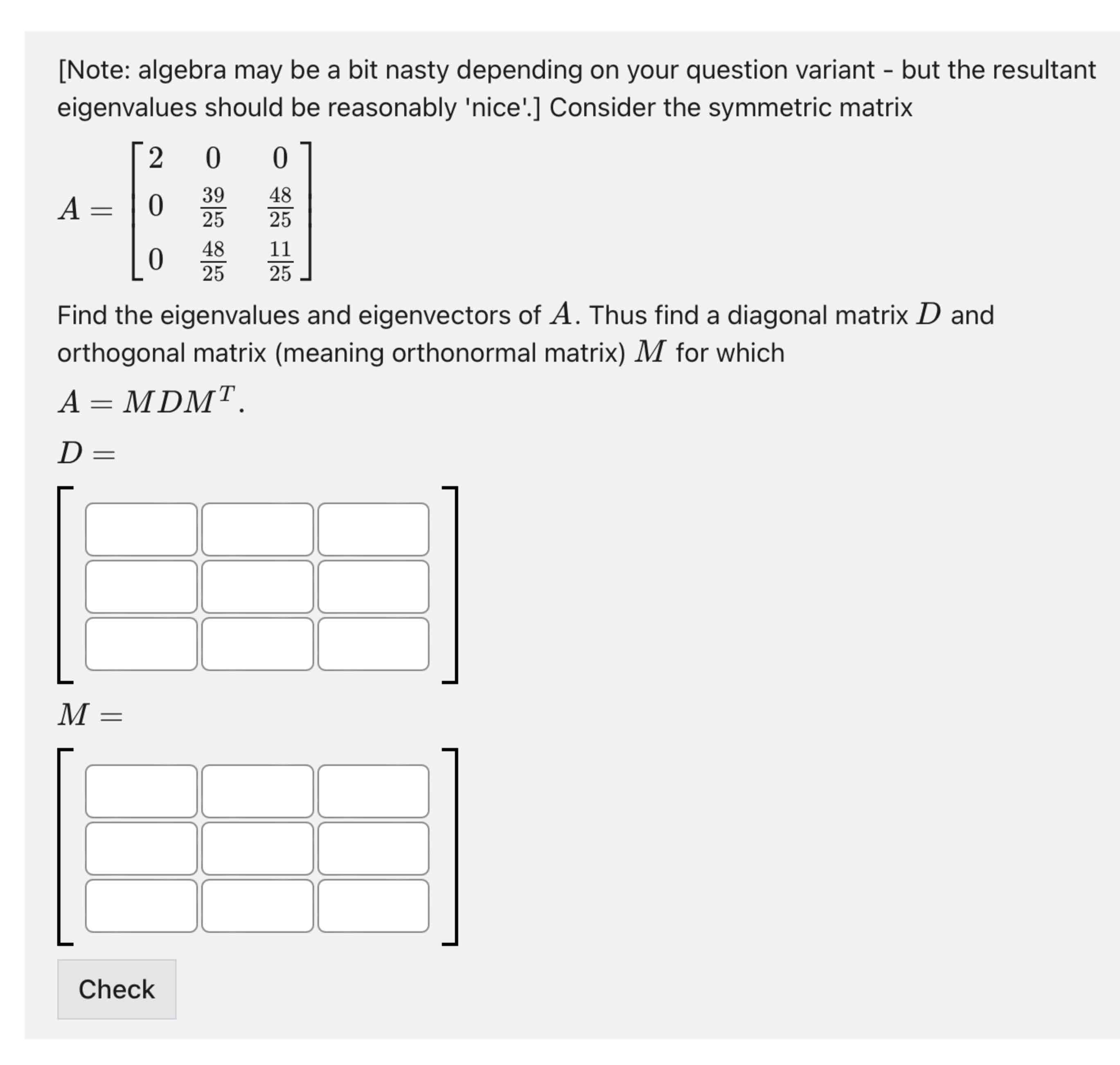 Solved [Note: algebra may be a bit nasty depending on your | Chegg.com