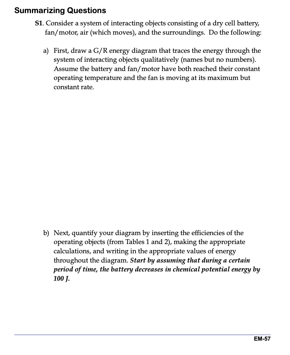 Solved Summarizing Questions S1. Consider a system of | Chegg.com
