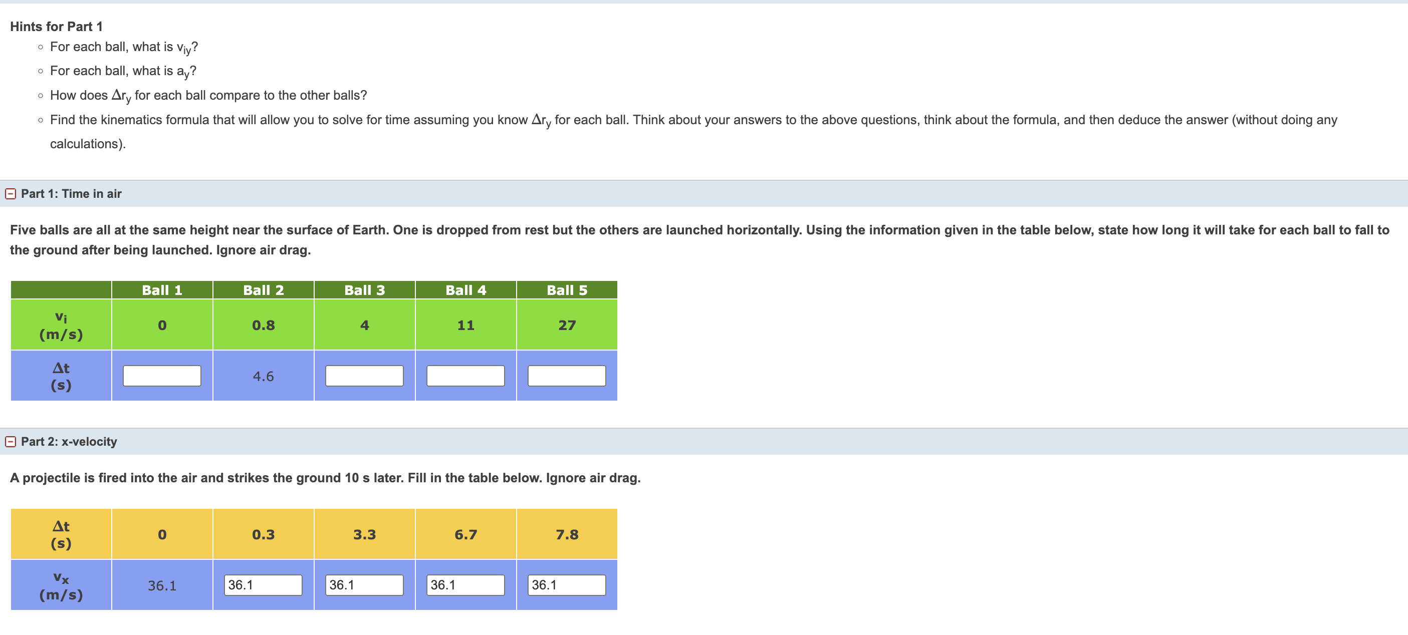 Solved A projectile is fired into the air and strikes the | Chegg.com