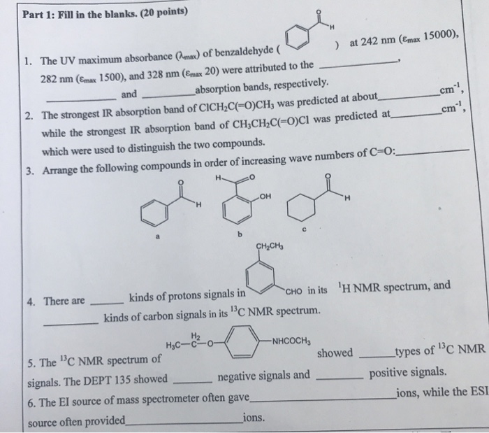 Solved The UV maximum absorbance (lambda_max) of | Chegg.com