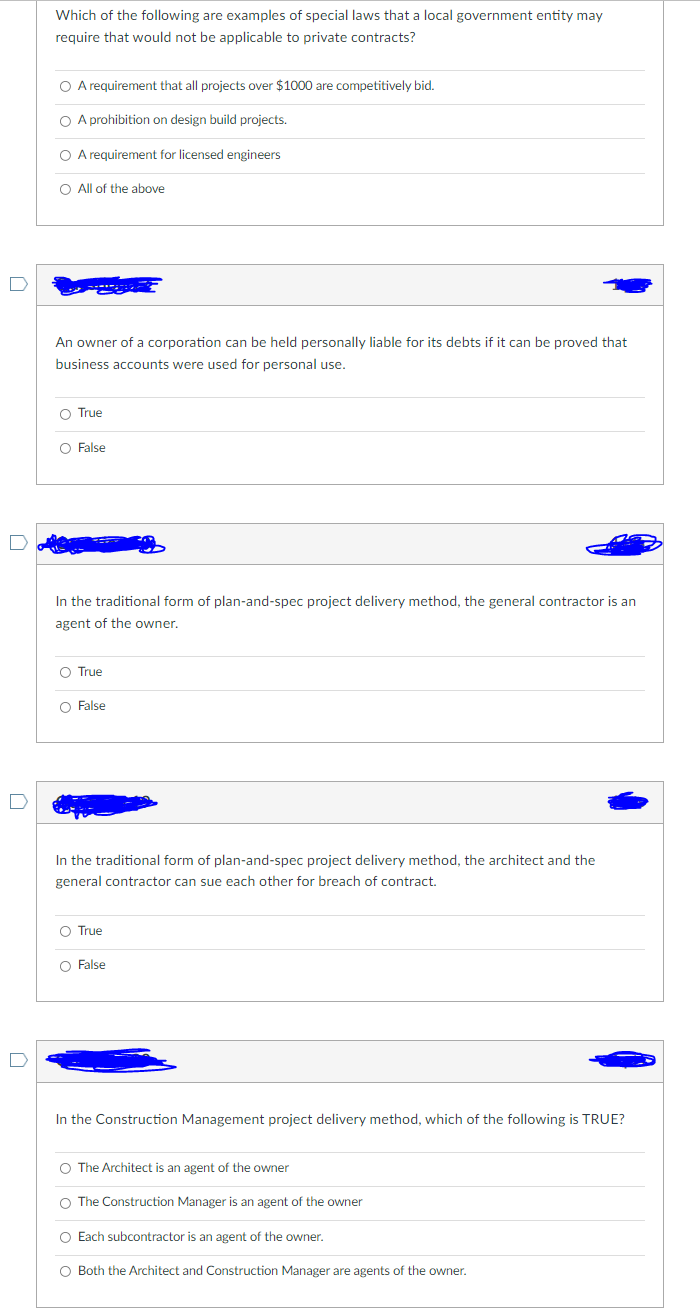 Solved Which of the following are examples of special laws | Chegg.com