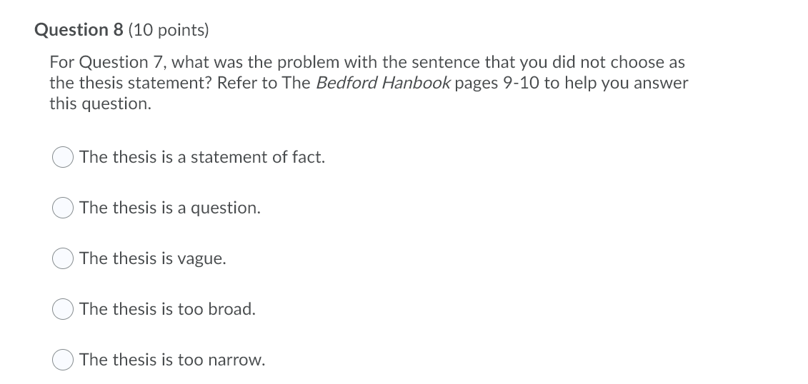 Solved Question 1 (10 points) In each of the following | Chegg.com