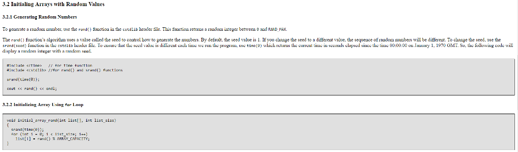 1. Array Declaration const int ARRAY CAPACITY = | Chegg.com