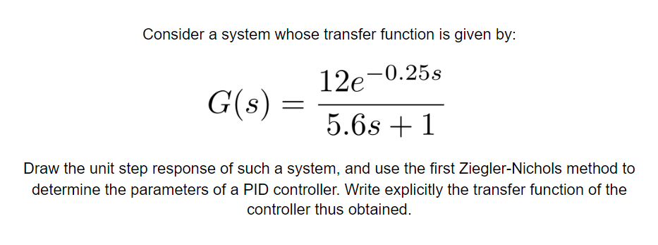 Solved Consider a system whose transfer function is given | Chegg.com