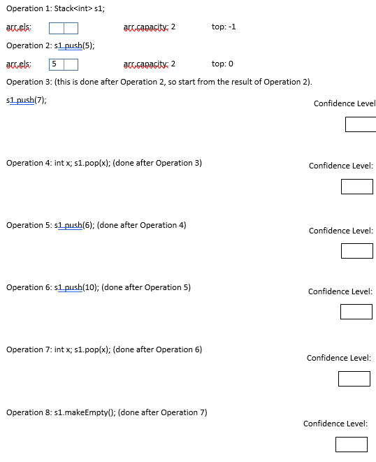 Solved Consider a stack implemented using a dynamic array | Chegg.com