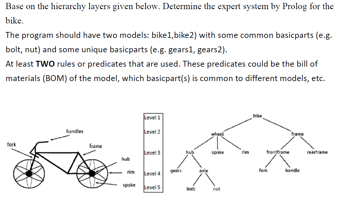 Base on the hierarchy layers given below. Determine | Chegg.com