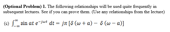 Solved (Optional Problem) 1. ﻿The following relationships | Chegg.com
